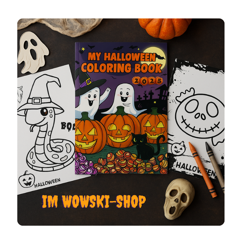 Halloween Malbuch 2025 – Spaß mit Gruselmotiven – Wowski